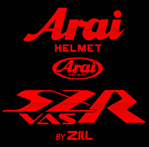 Sticker Arai Pure RED SZR-VAS | zill
