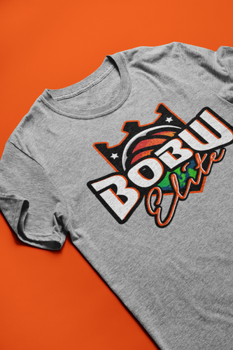 BOBW ELITE T-SHIRT (GREY)-FULL COLOR LOGO | BOBW Basketball