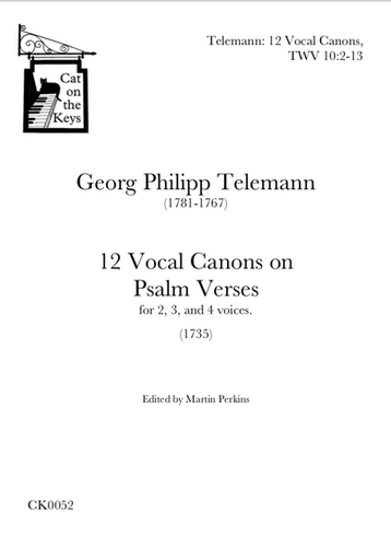 Telemann - 12 Vocal Canons | Cat on the Keys