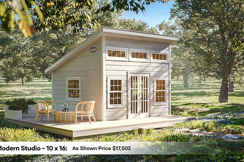 Ulrich Lifestyle's Modern Studio Shed: Your Creative Space