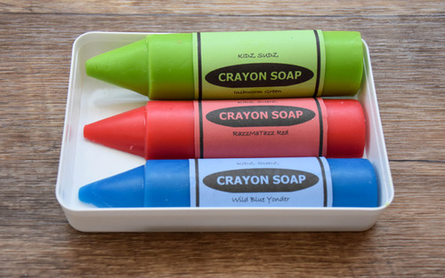 Crayons - a set of colored soaps in the shape of pencils | Soap Cake ...
