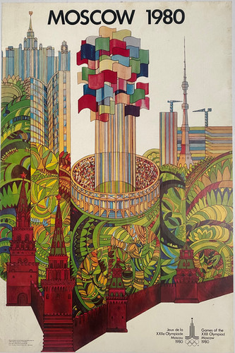 Moscow 1980 Olympics, USSR. | poster-mania.com