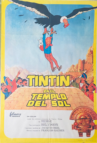 Tintin and the Temple of the Sun, Spain. | poster-mania.com