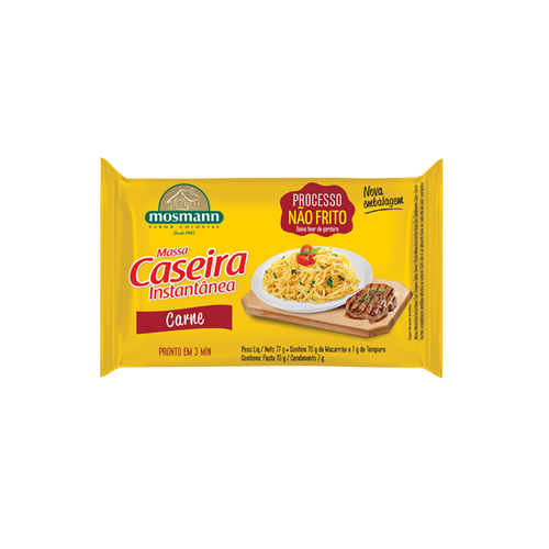 Massa Caseira Instantânea Sabor Carne 77g | Loja Mosmann