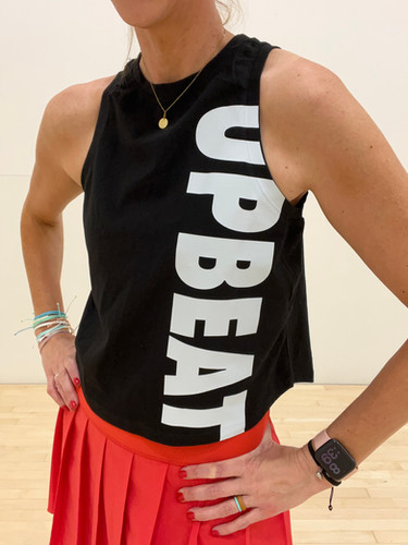 Black UpBeat Crop Tank | Upbeat Barre