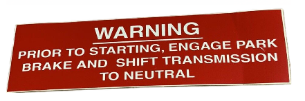 NOS M998 HMMWV HUMVEE "NEUTRAL SHIFT WARNING" DECALS 12340027 | KAUFMAN ...