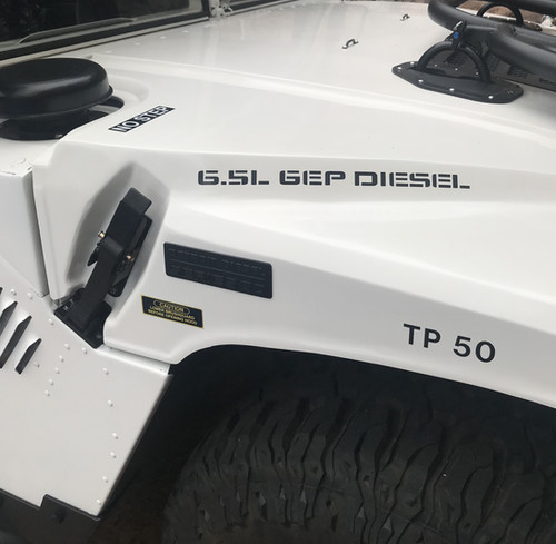 6.5L HMMWV GEP DIESEL DECAL | KAUFMAN & KAUFMAN