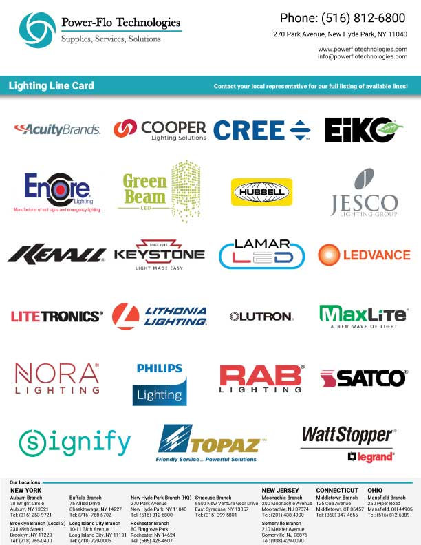 LINE CARDS | Power-Flo Technologies