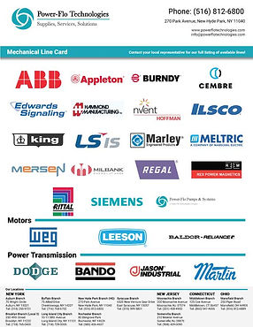 LINE CARDS | Power-Flo Technologies