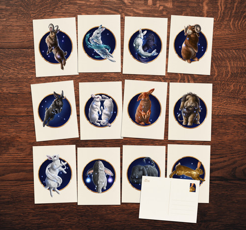 Postcards "Zodiac Bunnies" | Firlefanz Design