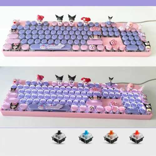 kawaii kuromi charm keyboard | Kawaiifanfans