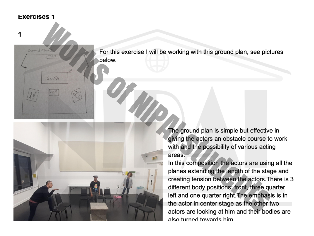 Definition of Blocking in Theatre. Examples of Blocking