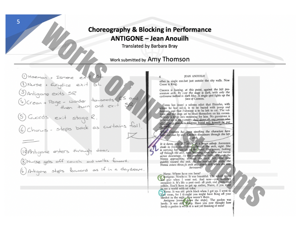 Definition of Blocking in Theatre. Examples of Blocking