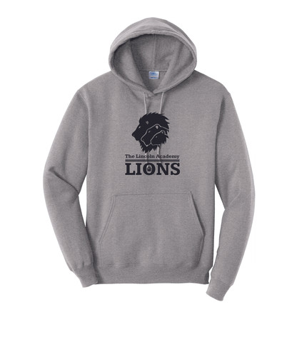 TLA - Lions Logo - Port & Company Fleece Pullover Hooded Sweatshirt ...