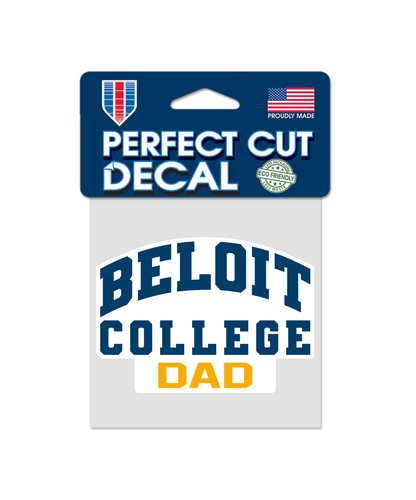 Beloit College Dad Perfect Cut Decal 4" x 5" | WC Campus