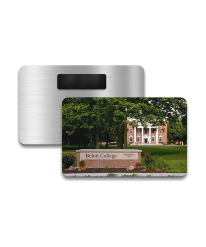 Full Color 2 1/2"x4" Beloit College Aluminum Magnet | WC Campus