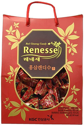 KGC Korean Red Ginseng Renesse Candy - 6 years old Ginseng - Bag 500g ...