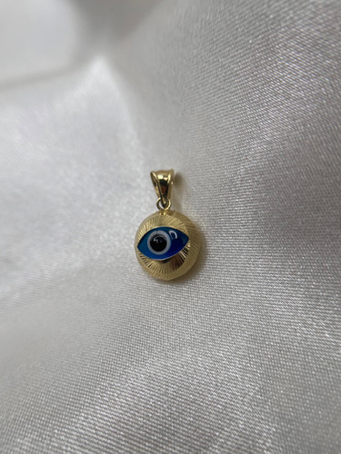 14k Evil Eye Double Cara Pendent | LRC Jewelry Inc DBA Joyeria Los Angeles