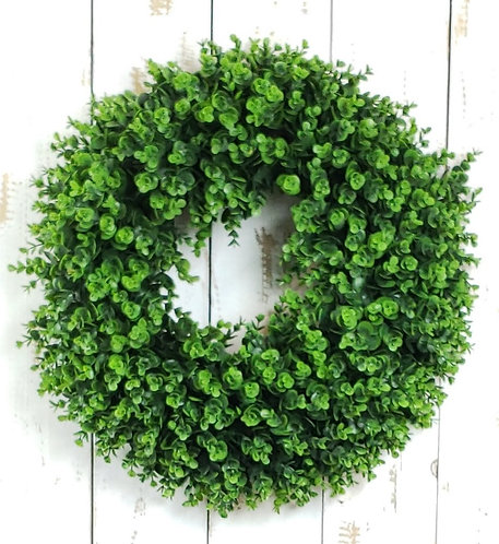 Realistic Artificial Boxwood Wreath | website