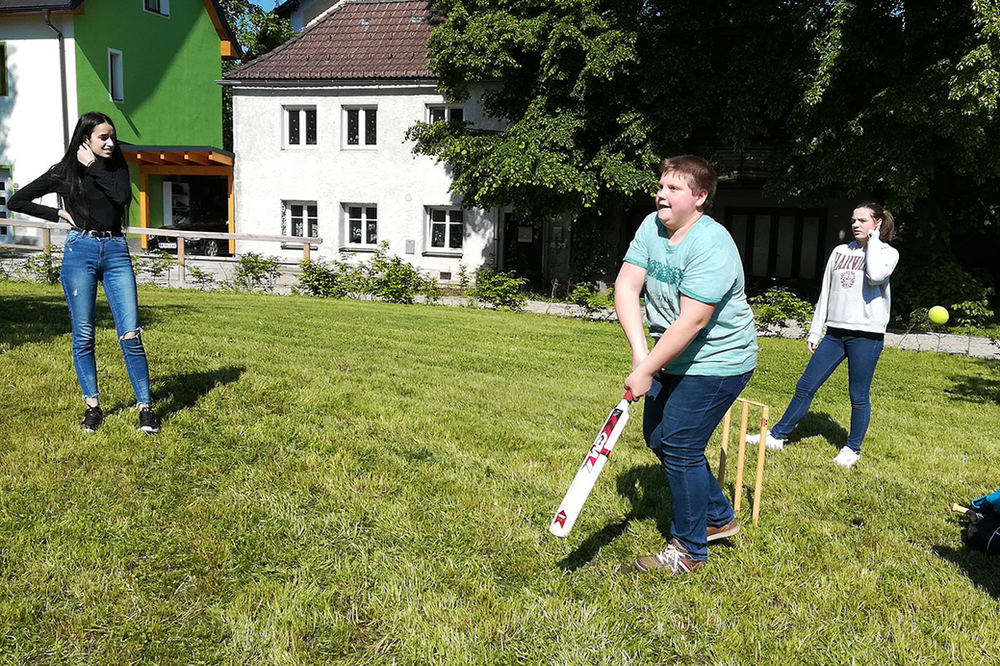 Playing cricket is so much fun