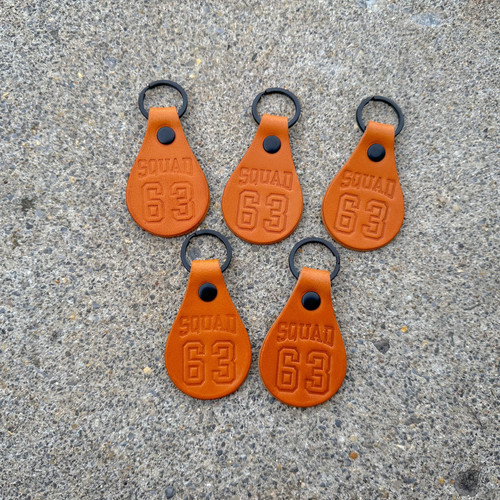 Custom Round Key Fob | Salt City Leather