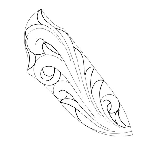 F5 Knife Sheath Tooling Pattern | GaborFineArt