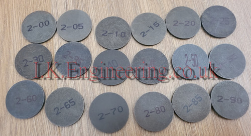 Zetec Blacktop valve clearance shims | ikengineering