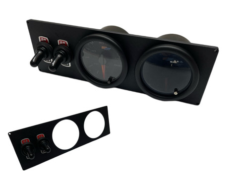Universal Single DIN Dash Trim 52mm Dual Gauge Pod Mount W/Switches ...