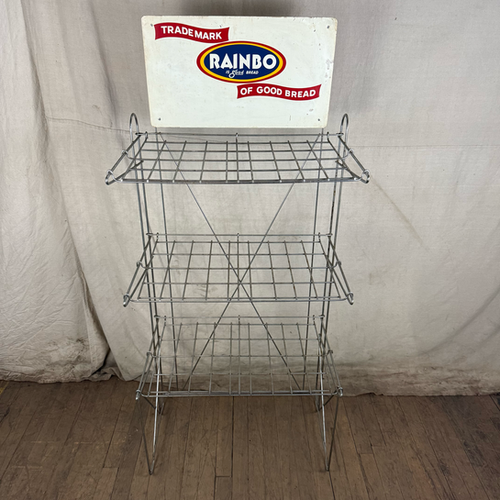 Rainbo Bread Wire Display Rack Shelf | zapprops