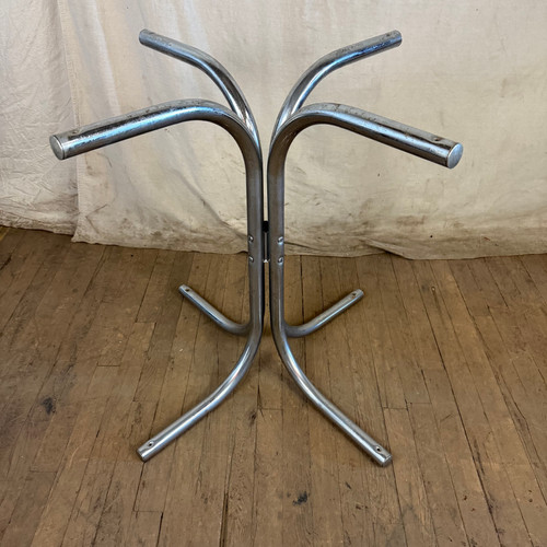 Chrome Pedestal Table Base | zapprops