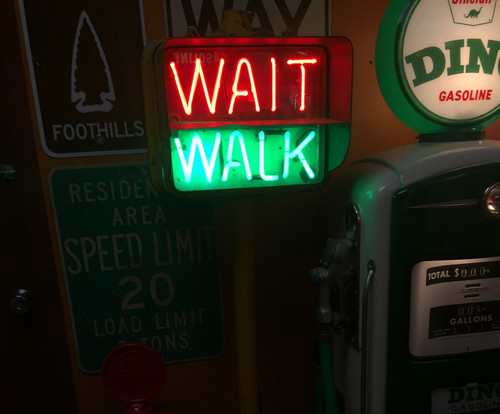 Wait Walk Street Crossing Sign | zapprops