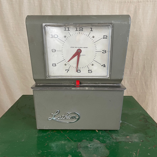 Gray Latham Time Recorder Timeclock | zapprops