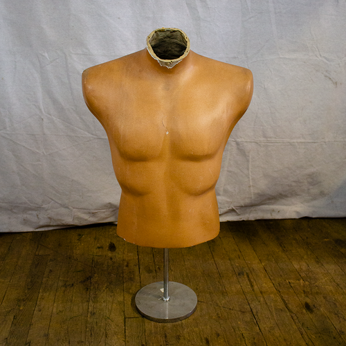 Headless Male Mannequin Torso on Stand | zapprops
