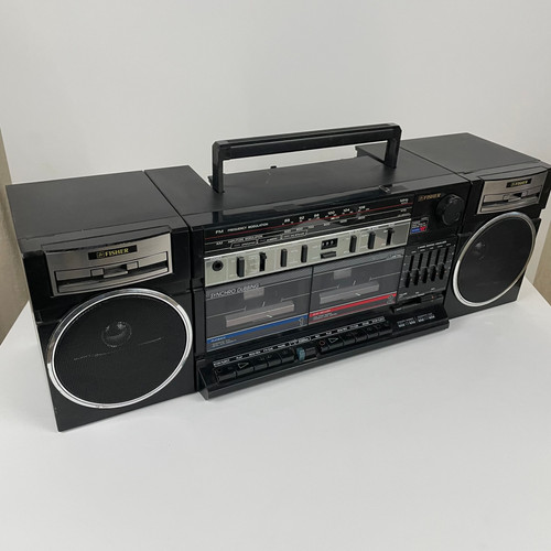 Fischer Synchro Dubbing AM/FM Dual Cassette Boombox | zapprops