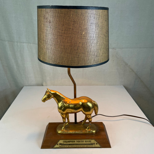 Brass Horse Trophy Lamp | zapprops