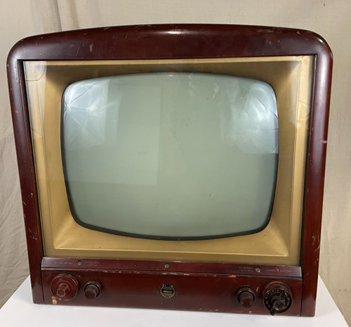 Large Dark Brown Philco Television | zapprops
