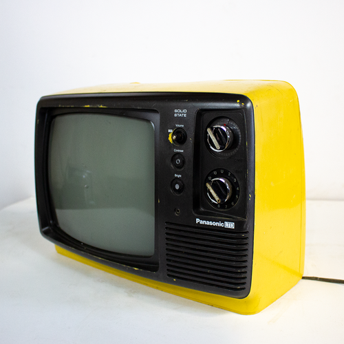 Panasonic Yellow 70's Television | zapprops