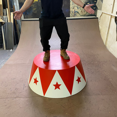 Red & White Ringmaster Podium | zapprops