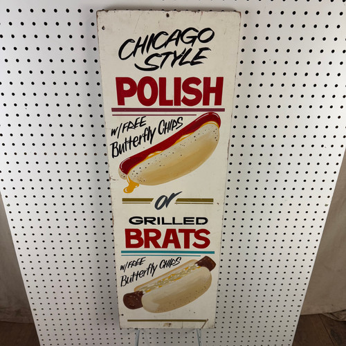Chicago Style Polish or Grilled Brats Wooden Sign | zapprops