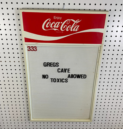 Enjoy Coca Cola Letter Menu Board | zapprops