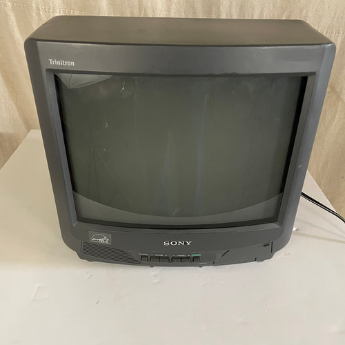 Small Sony Black CRT TV | zapprops