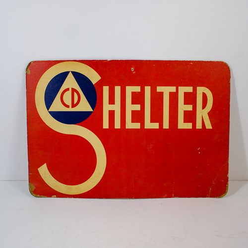 Civil Defense Shelter Sign | zapprops