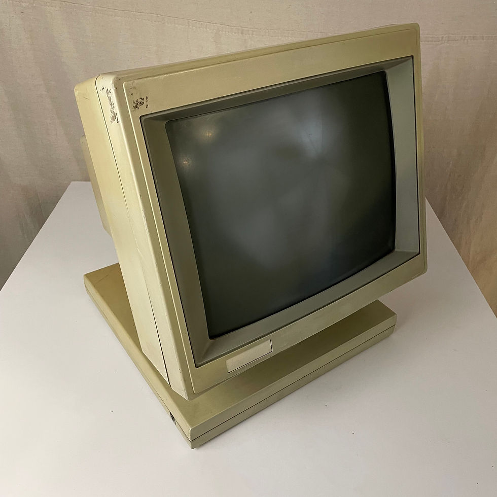Unisys Tan/Beige Computer Monitor | zapprops
