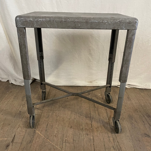 Grey Industrial Rolling Table | zapprops