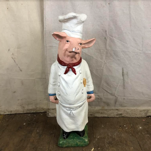 Chef Pig Statue | zapprops