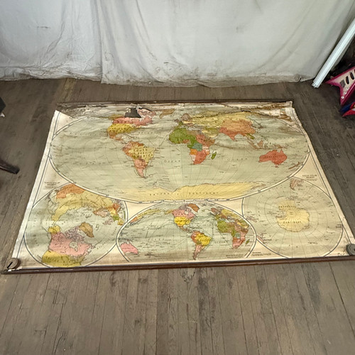 Extra Large Tattered World Map | zapprops