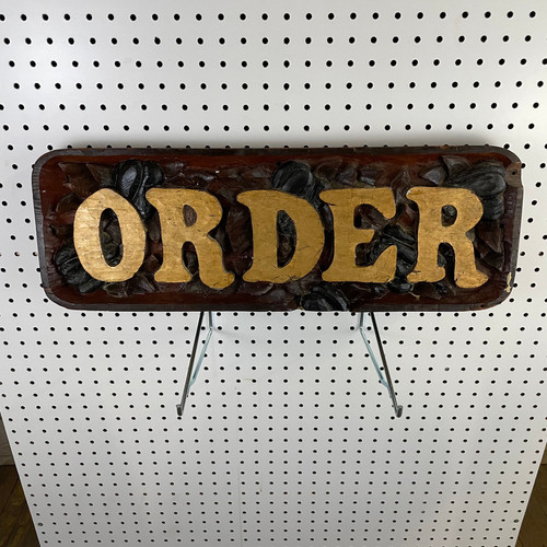 Wooden Order Sign | zapprops