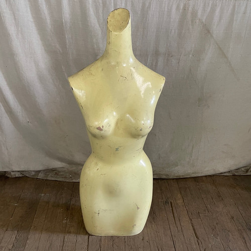 Yellow Female Torso Store Display Mannequin | zapprops