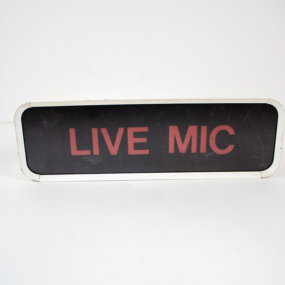 Live Mic Recording Studio Sign | zapprops