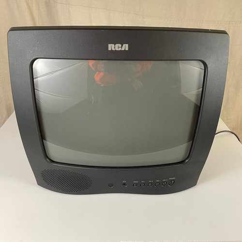 RCA Black 13" Counter Top CRT TV | zapprops